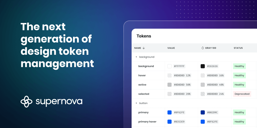 Design Tokens Management — Supernova.io